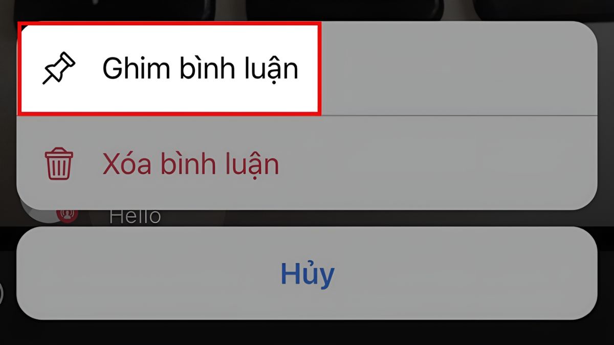 Cách ghim bình luận trên Facebook đơn giản và nhanh chóng